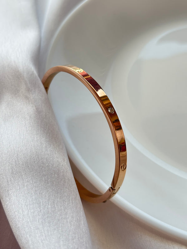 Sleek Cartier Kada : Rose Gold – Curvy Jewels